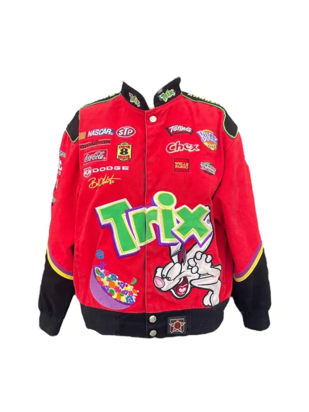 Trix Racing Jacket Vintage NASCAR Bomber Sublimation Print Colorful ...