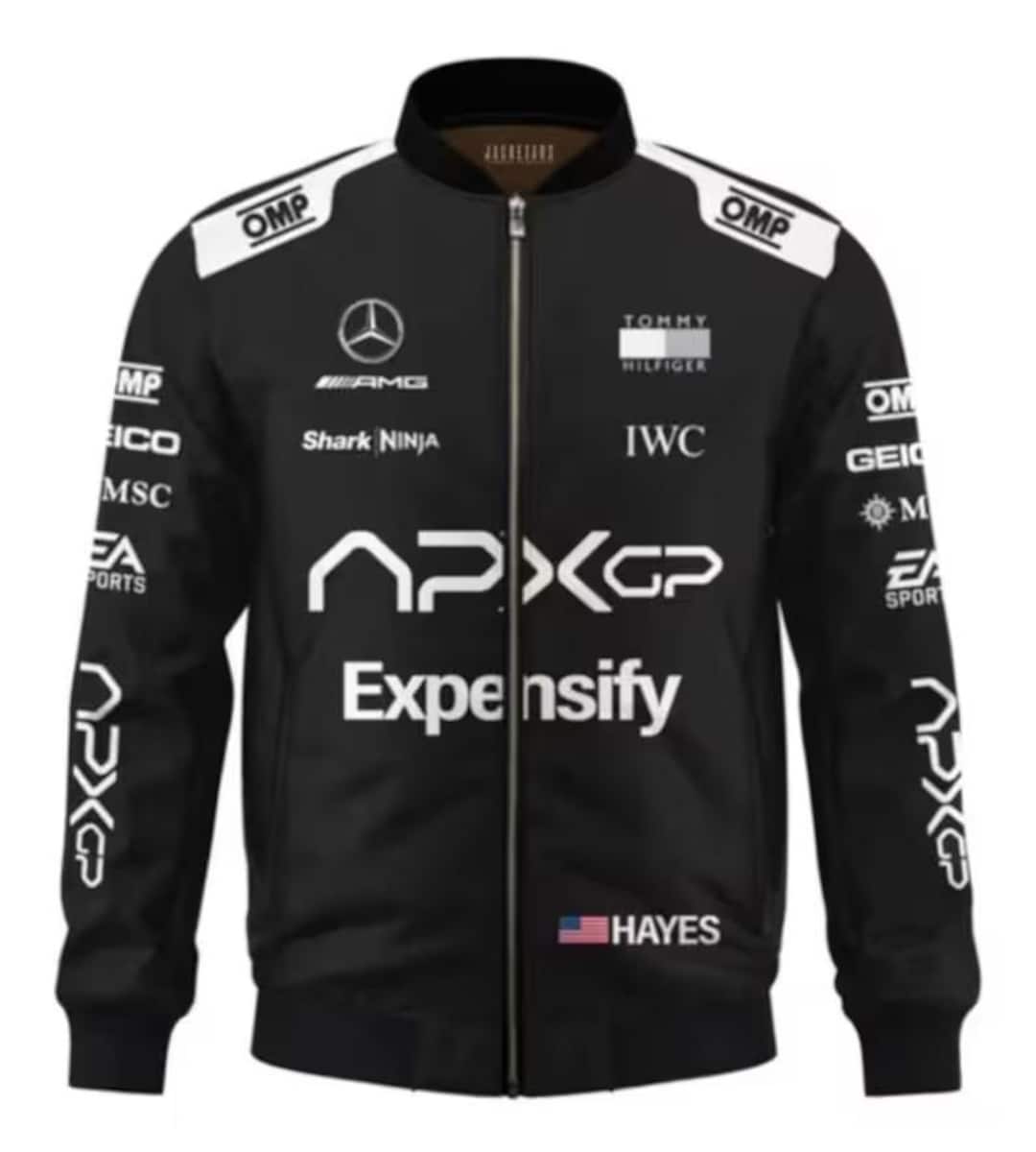 Apx GP Racing Bomber Jacket | Mercedes Style F1 Team Jacket for Men and ...