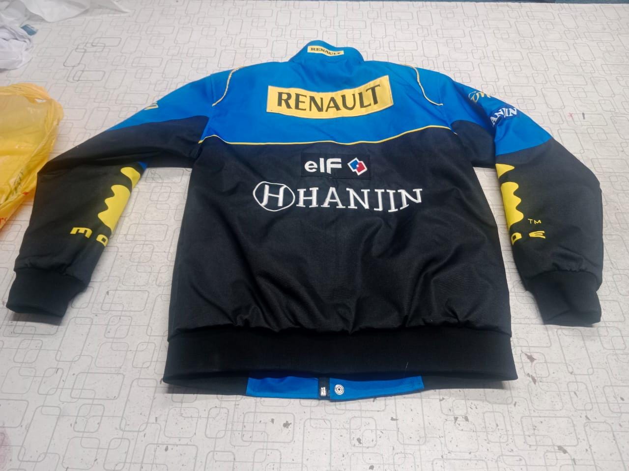 F1 Vintage Renault Racing Jacket Retro Motorsport Bomber Embroidered ...