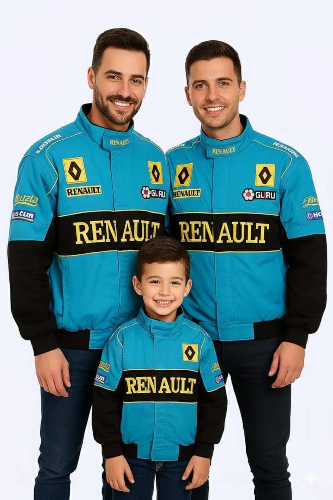 F1 Vintage Renault Racing Jacket Retro Motorsport Bomber Embroidered ...