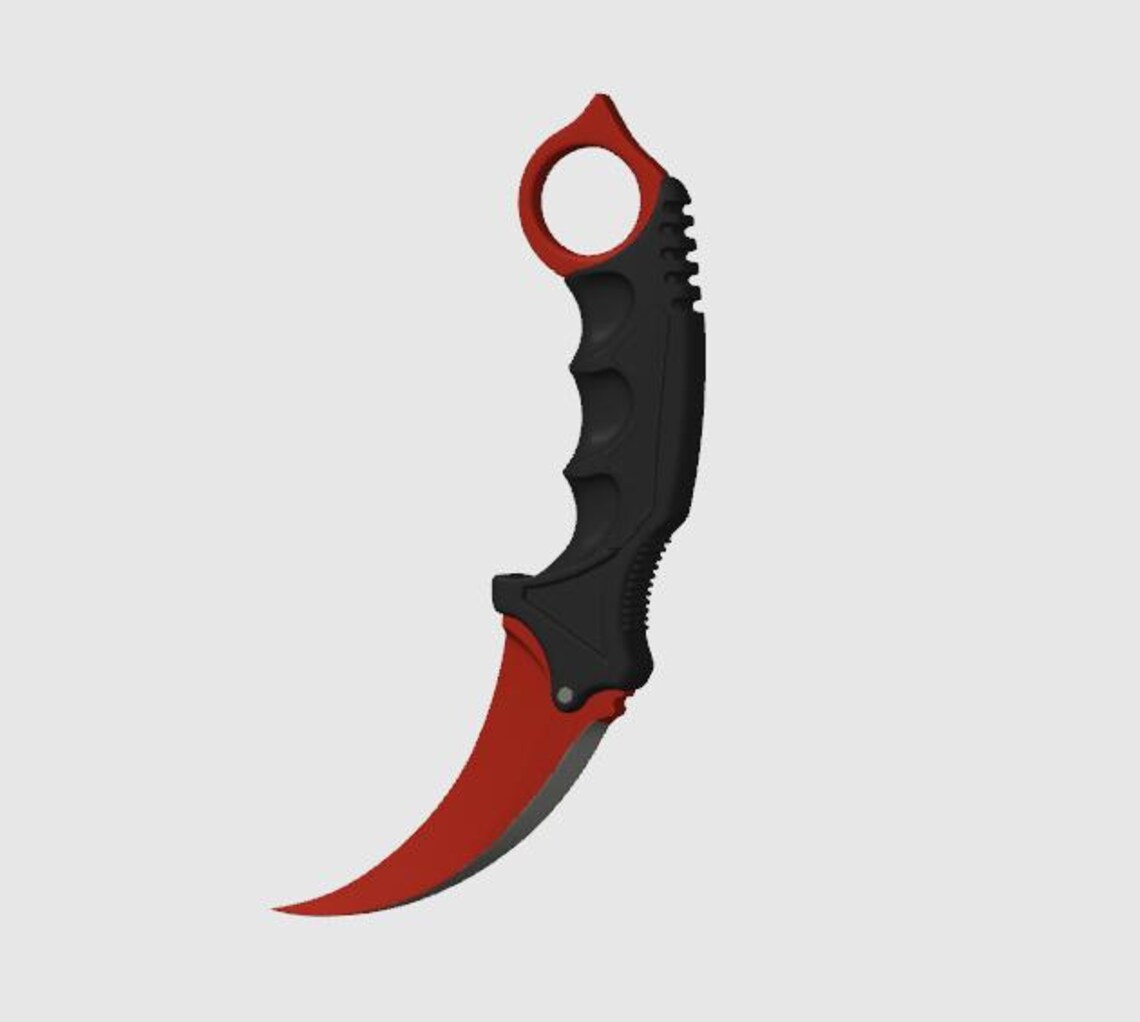 Karambit Prop STL File, Gaming Knife Replica, Cosplay Display (digital ...