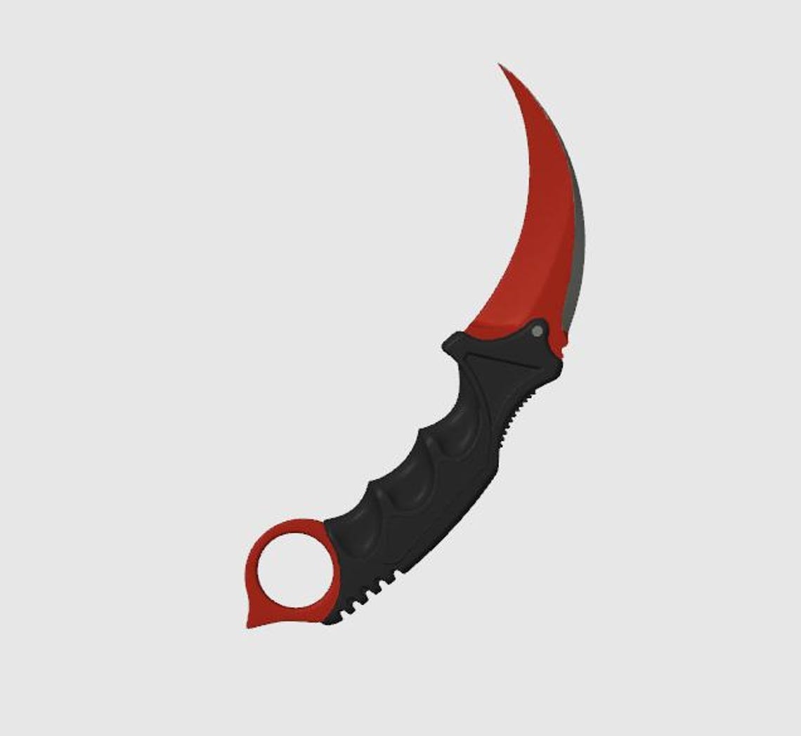 Karambit Prop STL File, Gaming Knife Replica, Cosplay Display (digital ...
