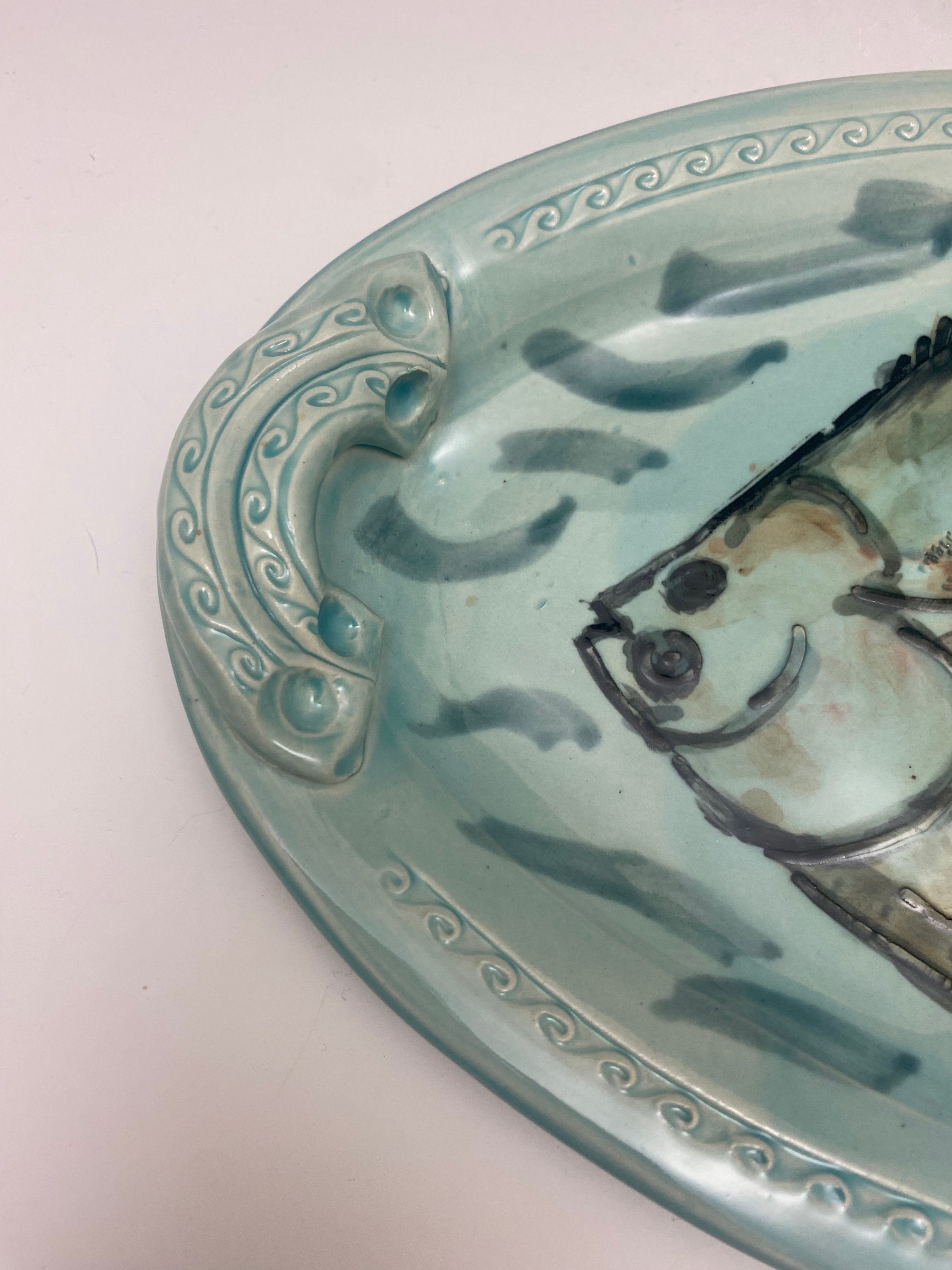 Oval Fish Platter With Handles - Etsy