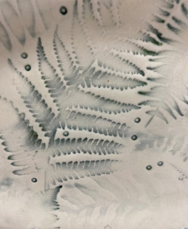 Impressed Fern Ceramic Serving Tray - Etsy