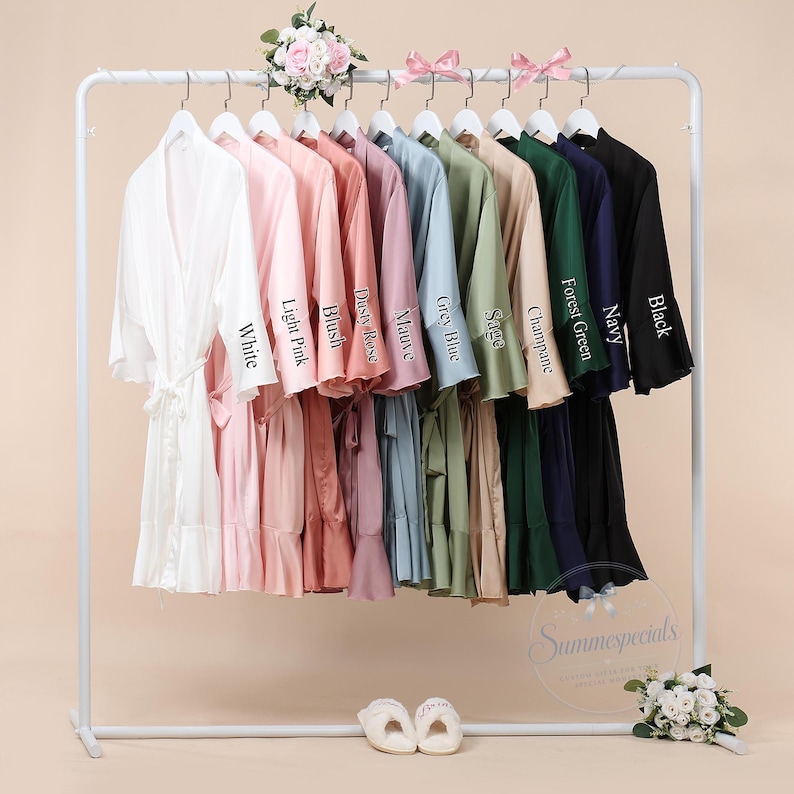 Personalized Bridal Robe, Bridal Shower Party Robes, Bridesmaid Robes ...