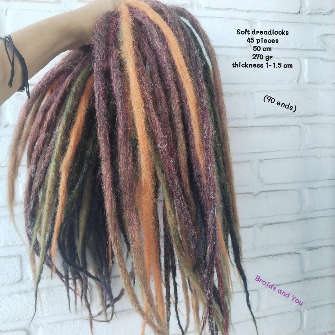 Soft Dreads, 45 Pieces, 50 Cm - Etsy