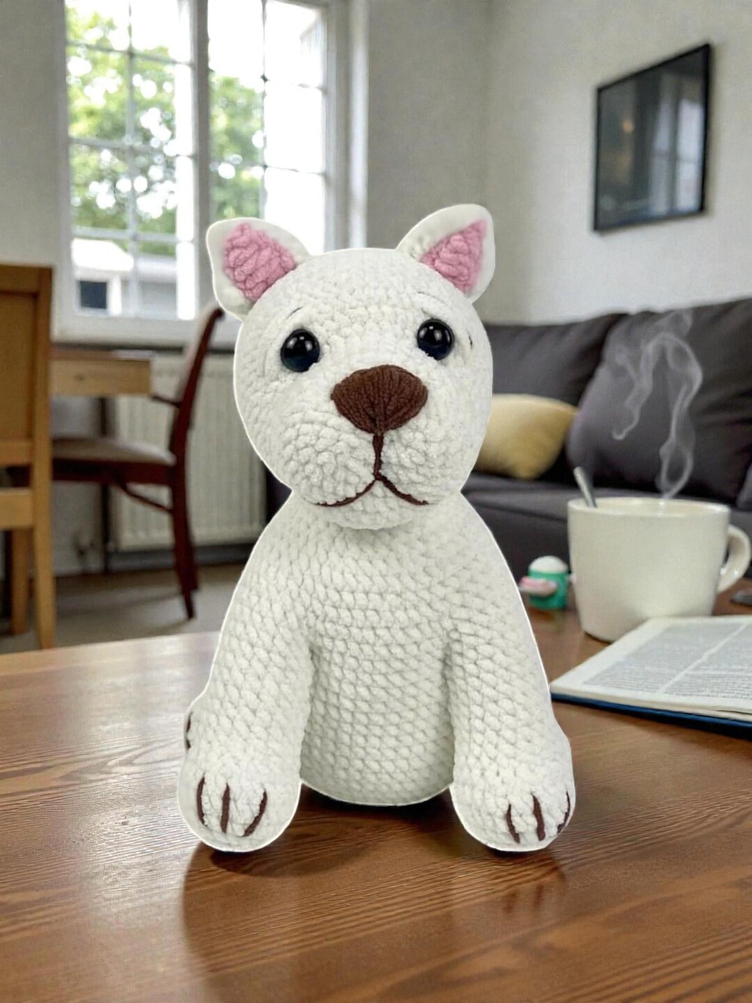 White Pitbull Amigurumi Crochet Pattern Bundle (PDF) – Easy Beginner ...