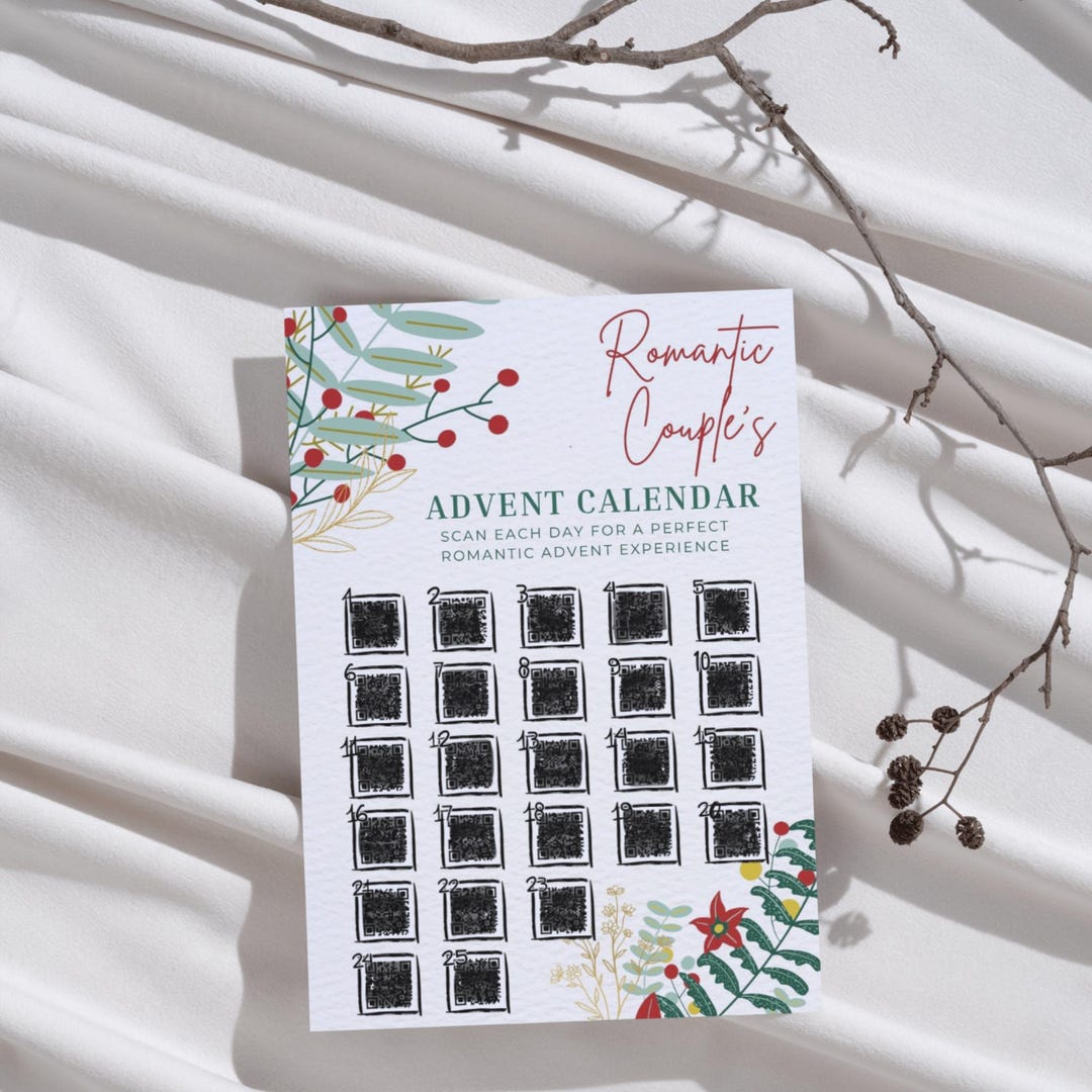 Printable Romantic Couple Advent Calender + Love Box Ritual - Etsy