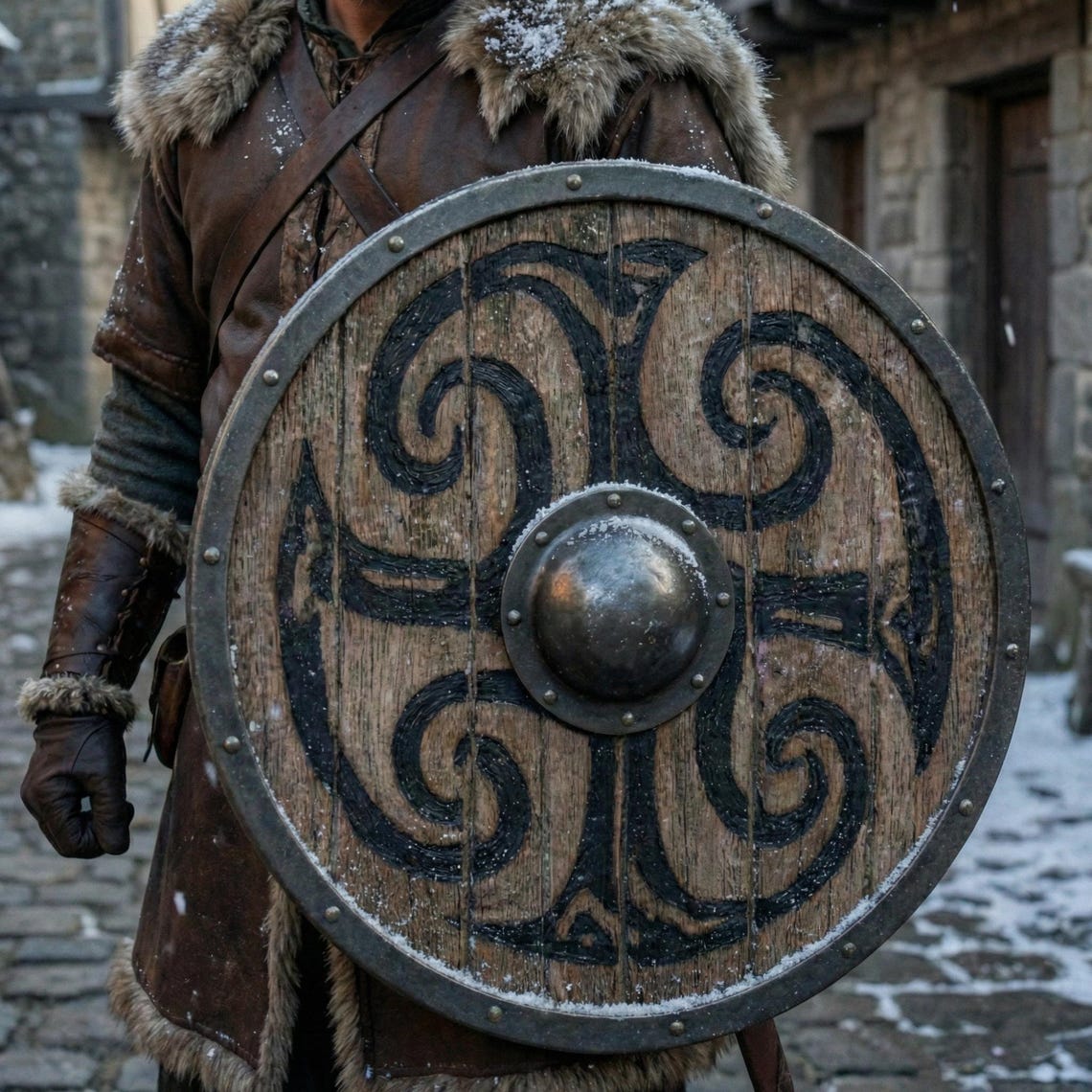 Handcrafted Nordic Viking Shield | Celtic Knot, Cosplay Prop - Etsy