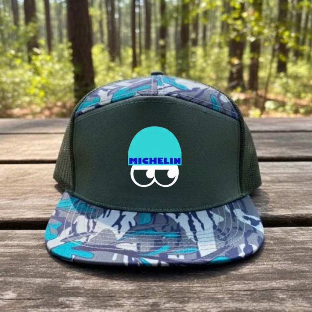 Michelin Blue Camo Trucker Hat – Retro Racing Snapback - Etsy