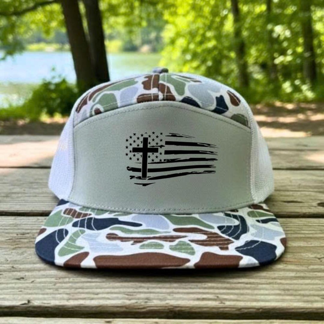 Christian Flag Patch Snapback Hat, USA Faith, Religious Gift - Etsy