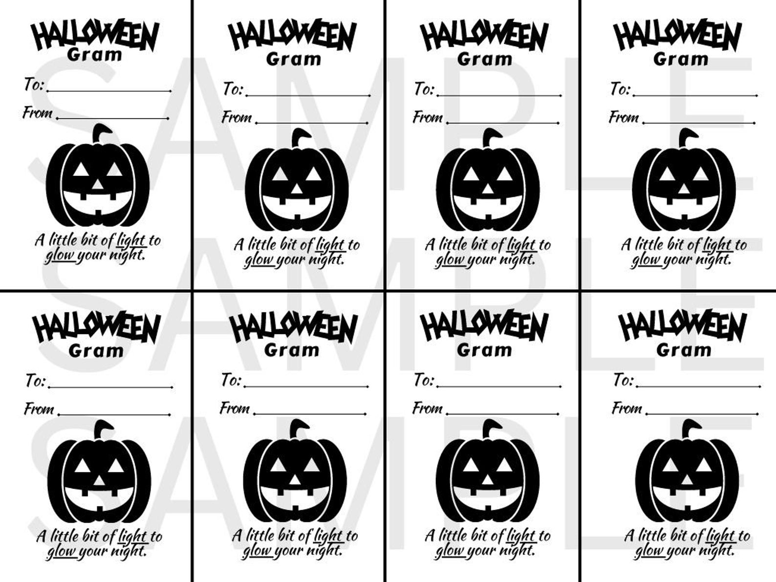 Happy Halloween Grams Boo Gift School PTA PTSA Fundraiser 8 - Etsy
