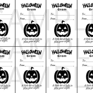 Happy Halloween Grams Boo Gift School PTA PTSA Fundraiser 8 Printable ...