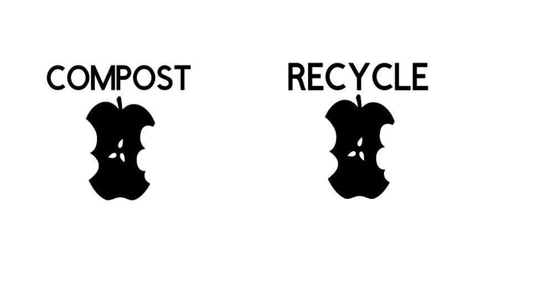Compost Sticker Decal Vinyl for Trash Can Useful Helpful - Etsy