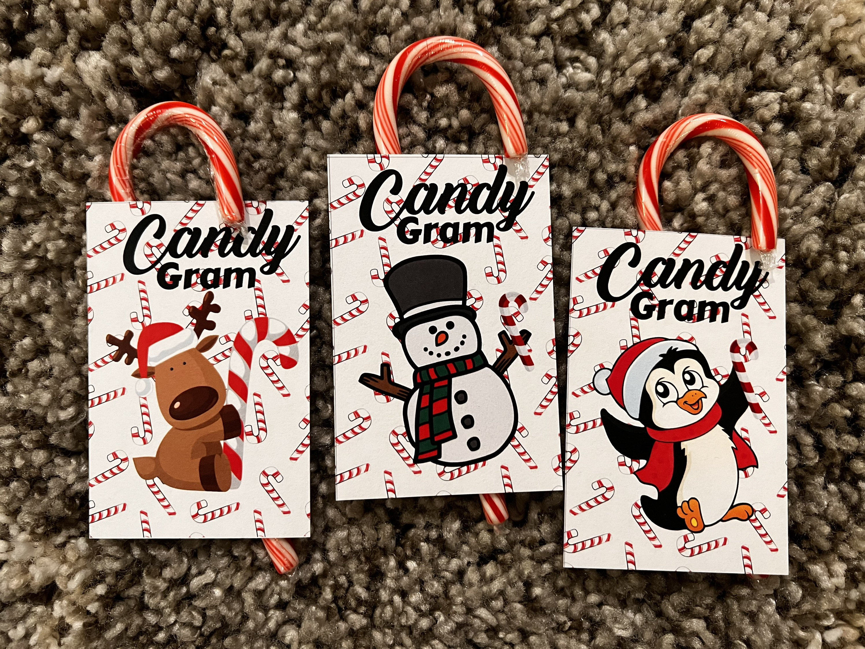 Candy Grams Christmas Candy Cane Gift School PTA PTSA Fundraiser 8 ...