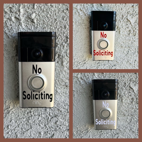 Do Not Solicit Ring Doorbell - Etsy