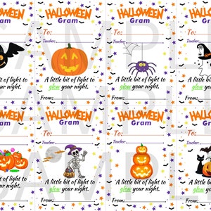 Happy Halloween Grams Boo Gift School PTA PTSA Fundraiser 8 Printable ...