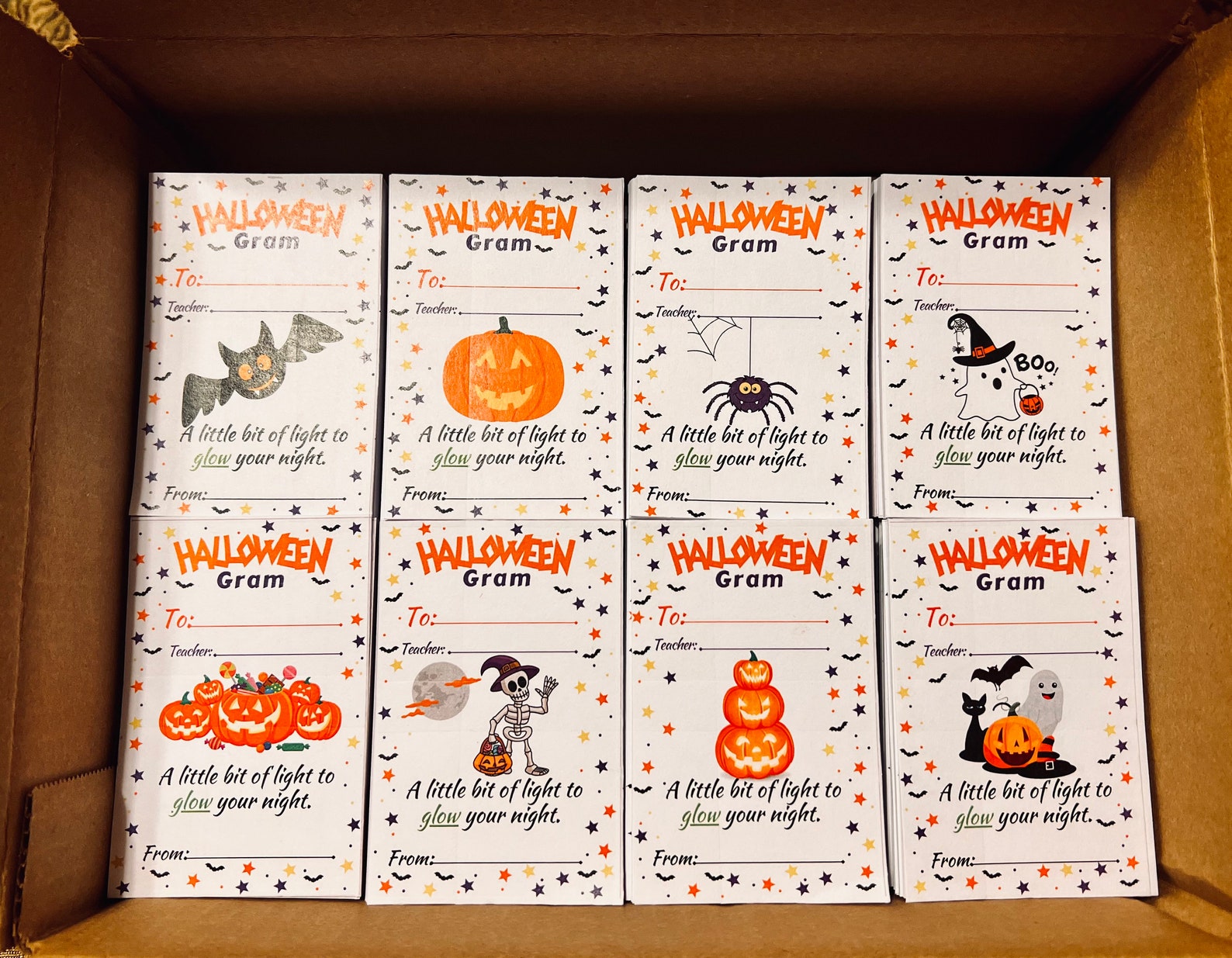 Happy Halloween Grams Boo Gift School PTA PTSA Fundraiser 8 Printable ...