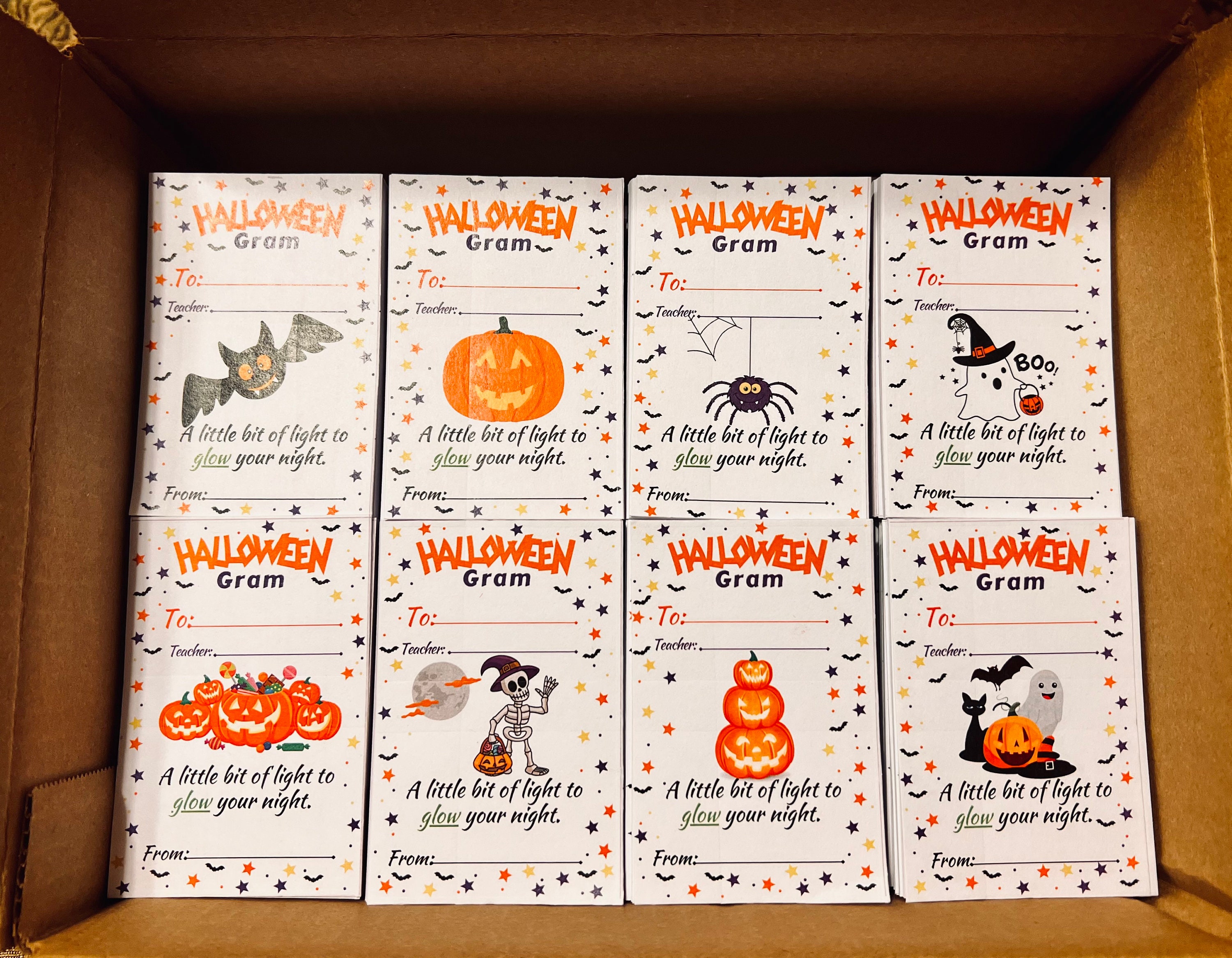 Happy Halloween Grams Boo Gift School PTA PTSA Fundraiser 8 Printable ...