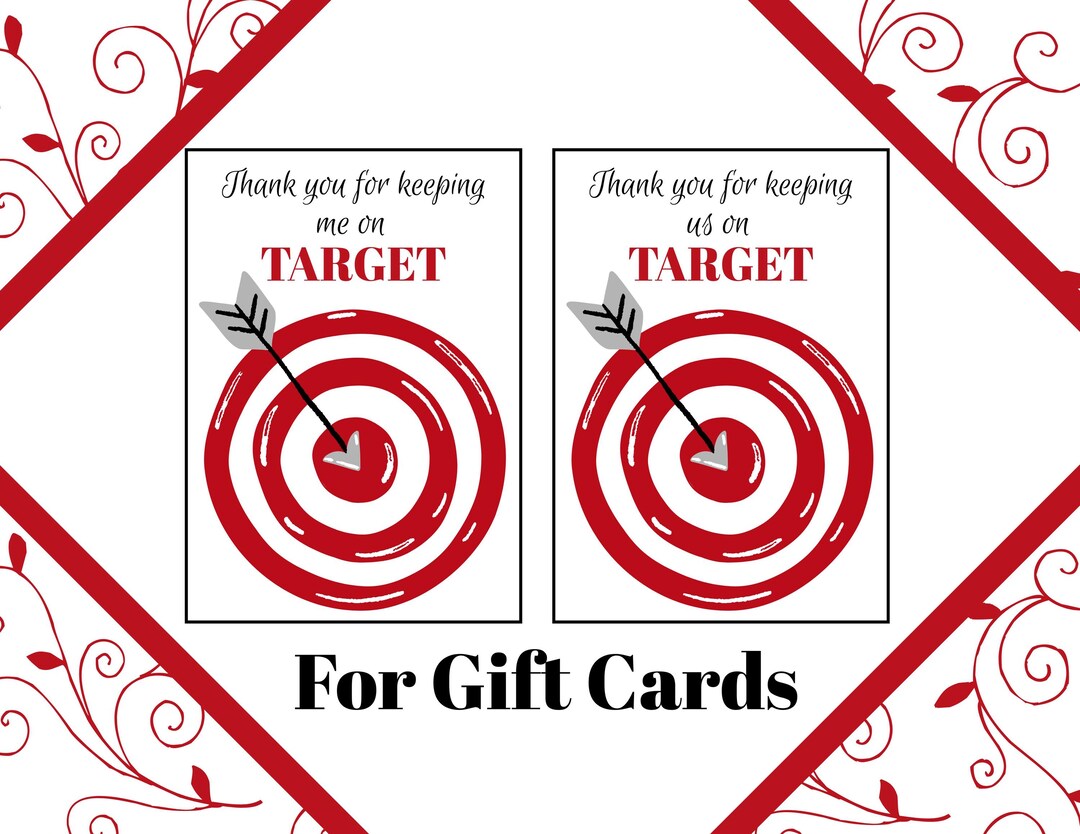 Thank You for Keeping Me Us on TARGET Gift Card Holder. Digital ...