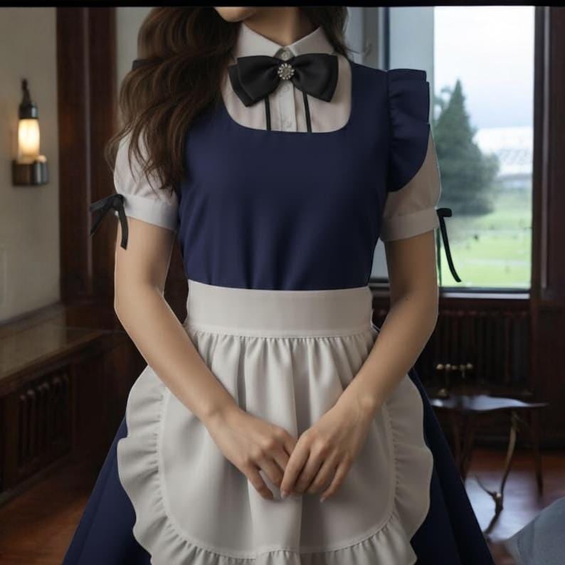 Elegant Maid Dress: Vintage Victorian Cosplay Uniform for Women, Retro ...
