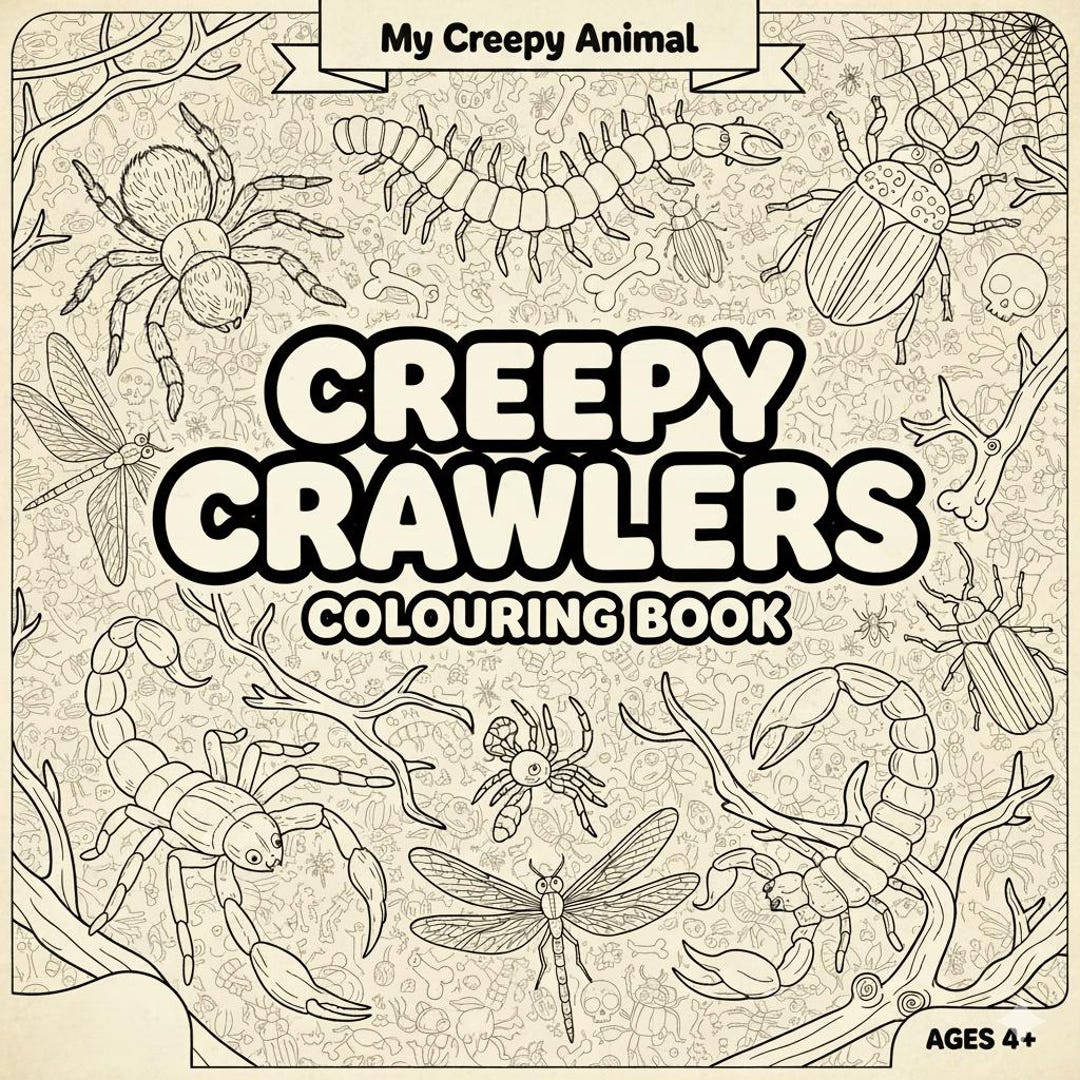 Bug Coloring Book | Creepy Crawly Insect Colouring Pages for Kids ...