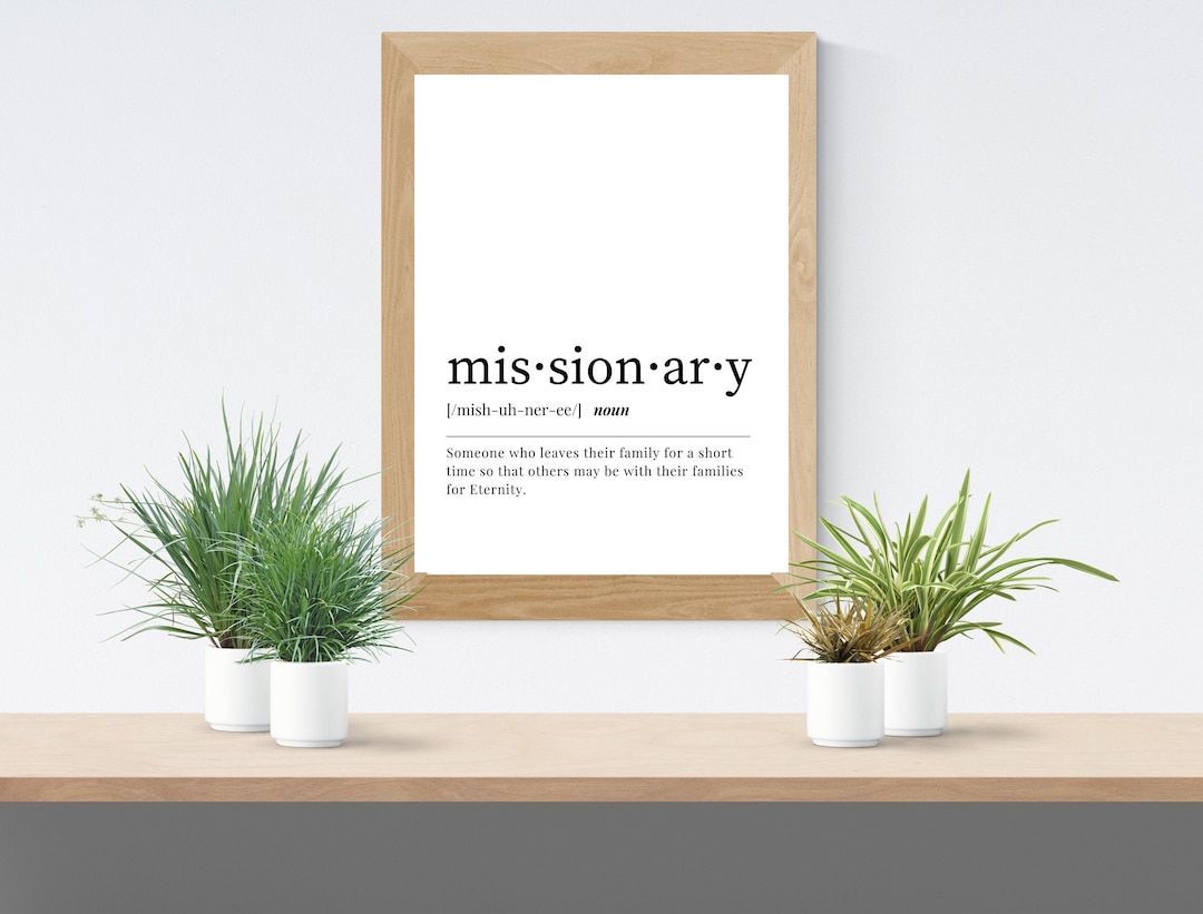 Missionary Definition, LDS Missionary, Printable Art, Church of Jesus ...