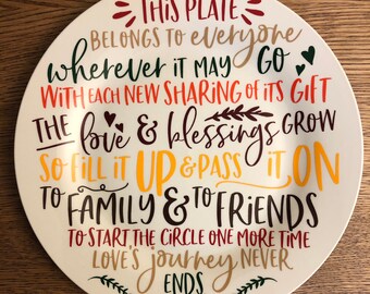 Giving plate | Etsy