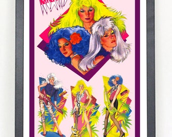 Jem and the Holograms Signed Etch A Sketch Art Print pick - Etsy