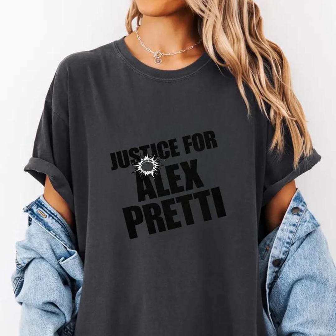 Justice for Alex Pretti T-shirt | Positive Message Tee, Minimal ...