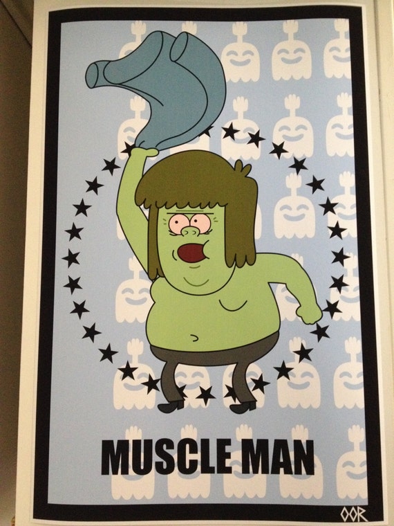 How To Draw Regular Show Muscle Man