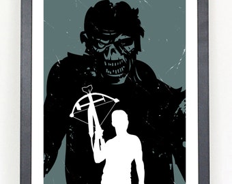 The Walking Dead Poster Minimalist TWD Print - Etsy