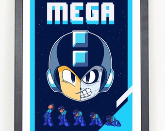 Mega Man 2 18 X 24 Video Game Poster - Etsy