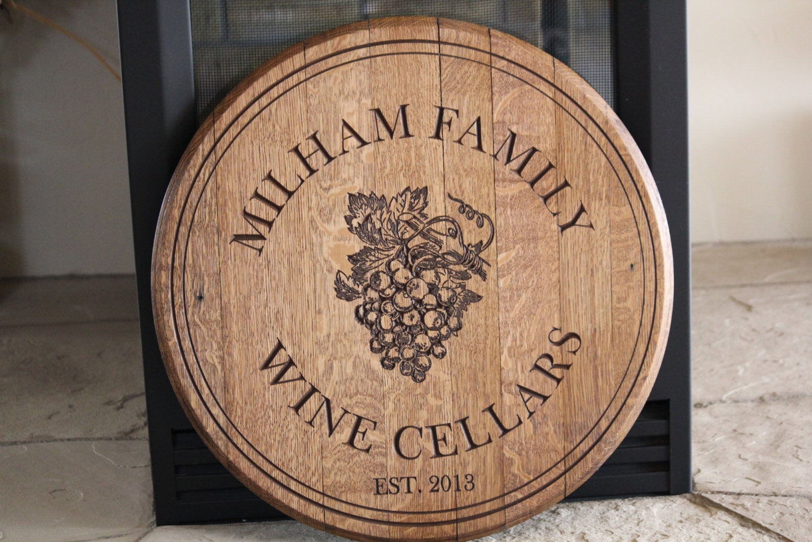 Personalized Wine Barrel Sign / Established Sign / Wood Lazy - Etsy Canada