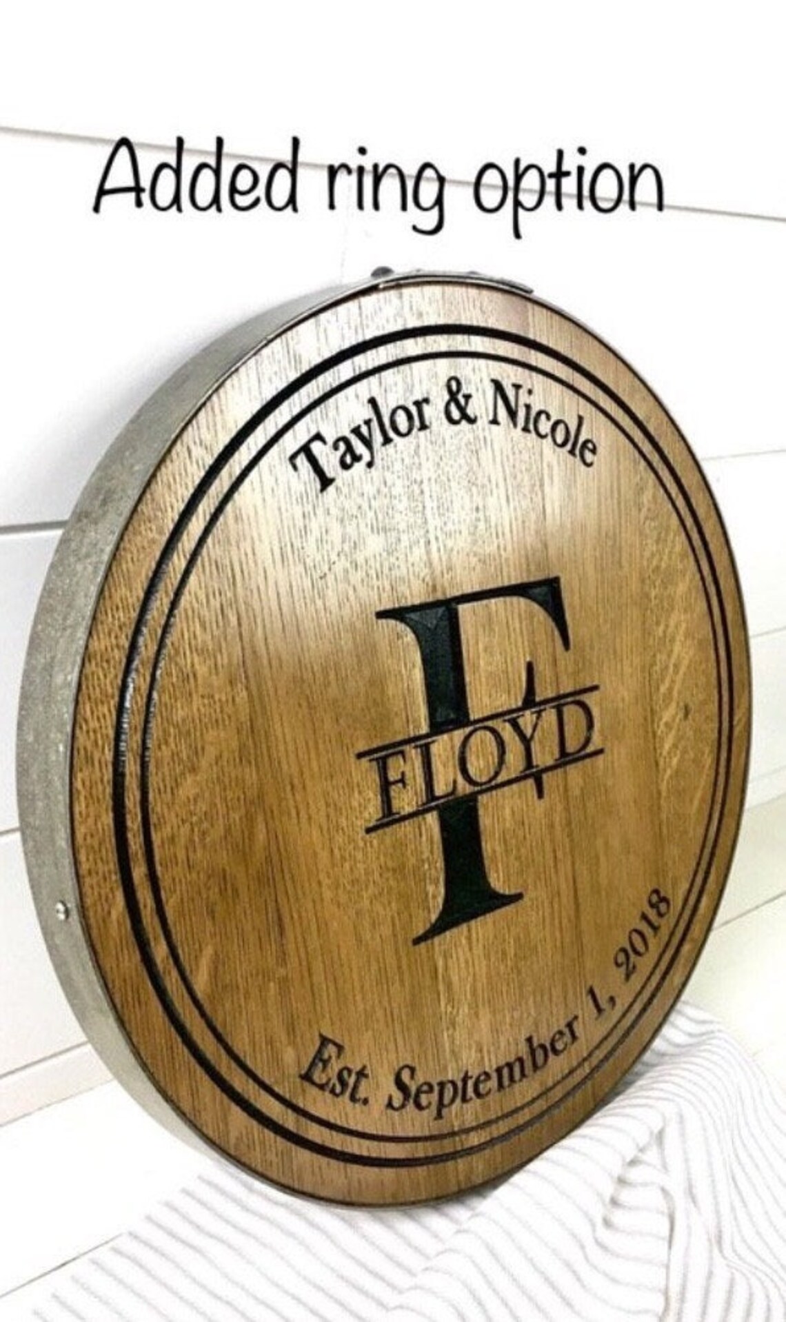 Bourbon Barrel Head Personalized Gift Engraved Barrel - Etsy