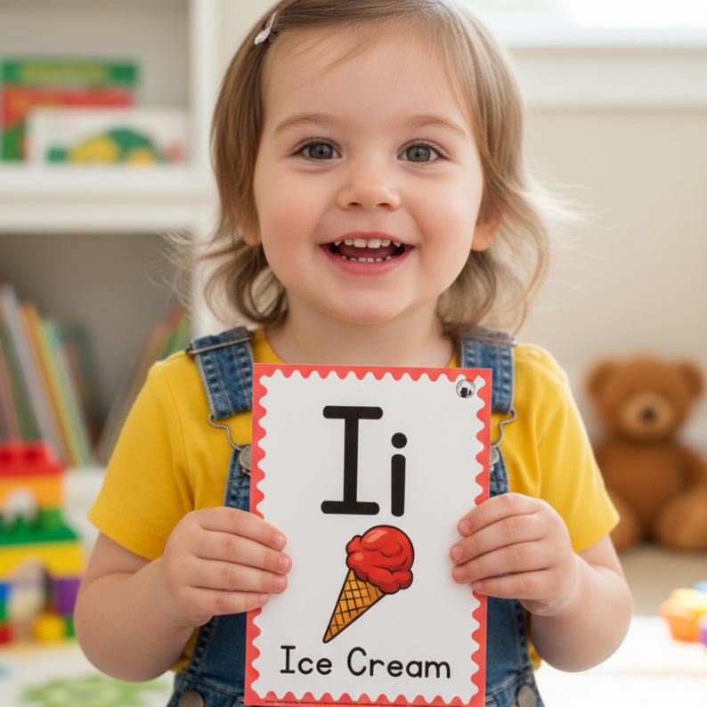 ABC Alphabet Picture Flashcards 5 Set Bundle, Visual Phonics Posters ...