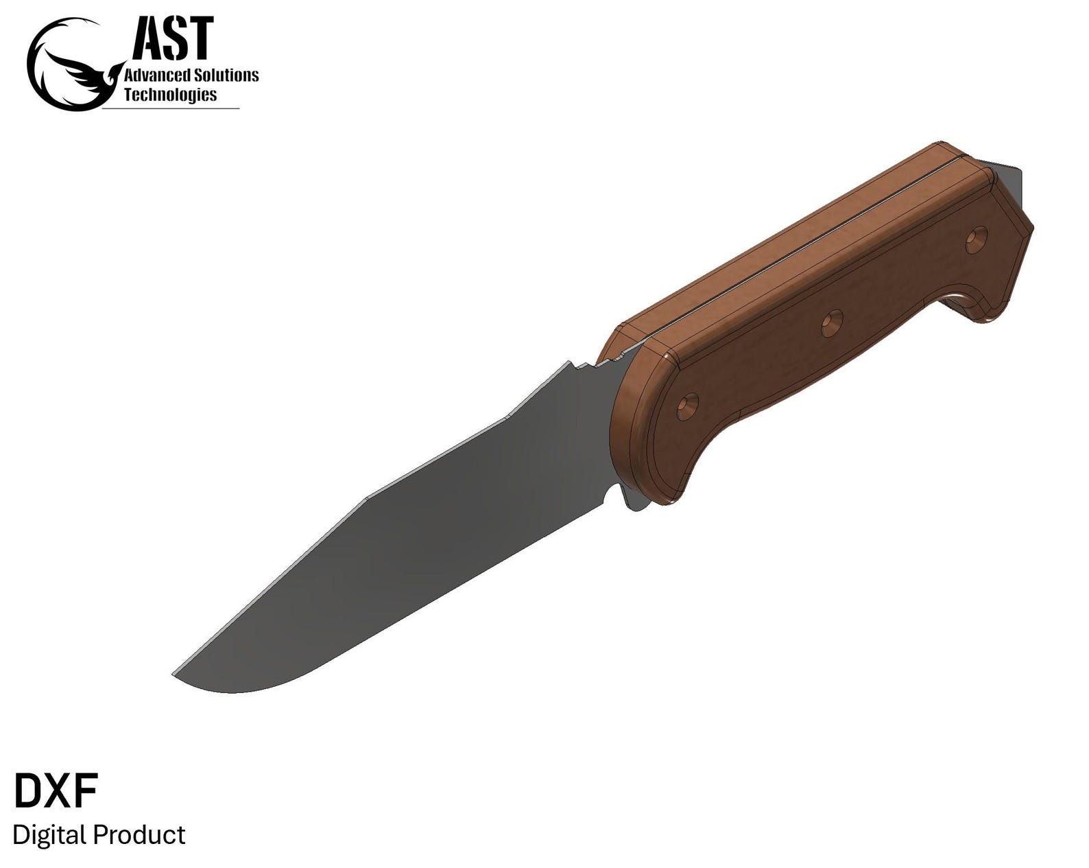 Survival Knife Design Dxf-step Files - Etsy