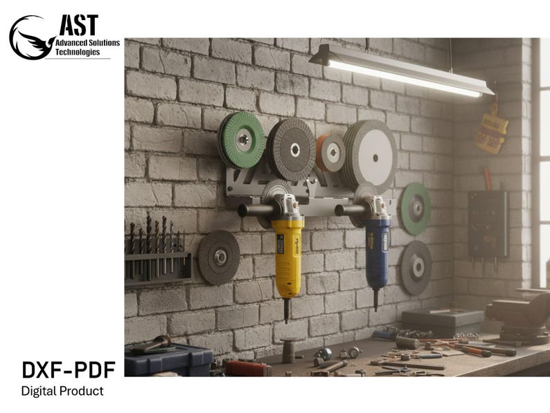 Angle Grinder Holder DXF Files -workshop Wall Mount DXF/PDF Plans ...
