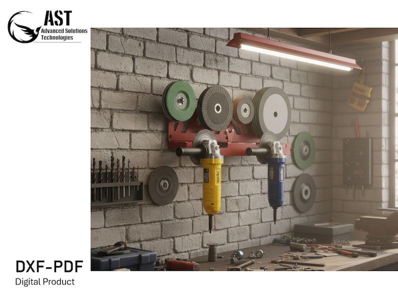 Angle Grinder Holder DXF Files -workshop Wall Mount DXF/PDF Plans ...