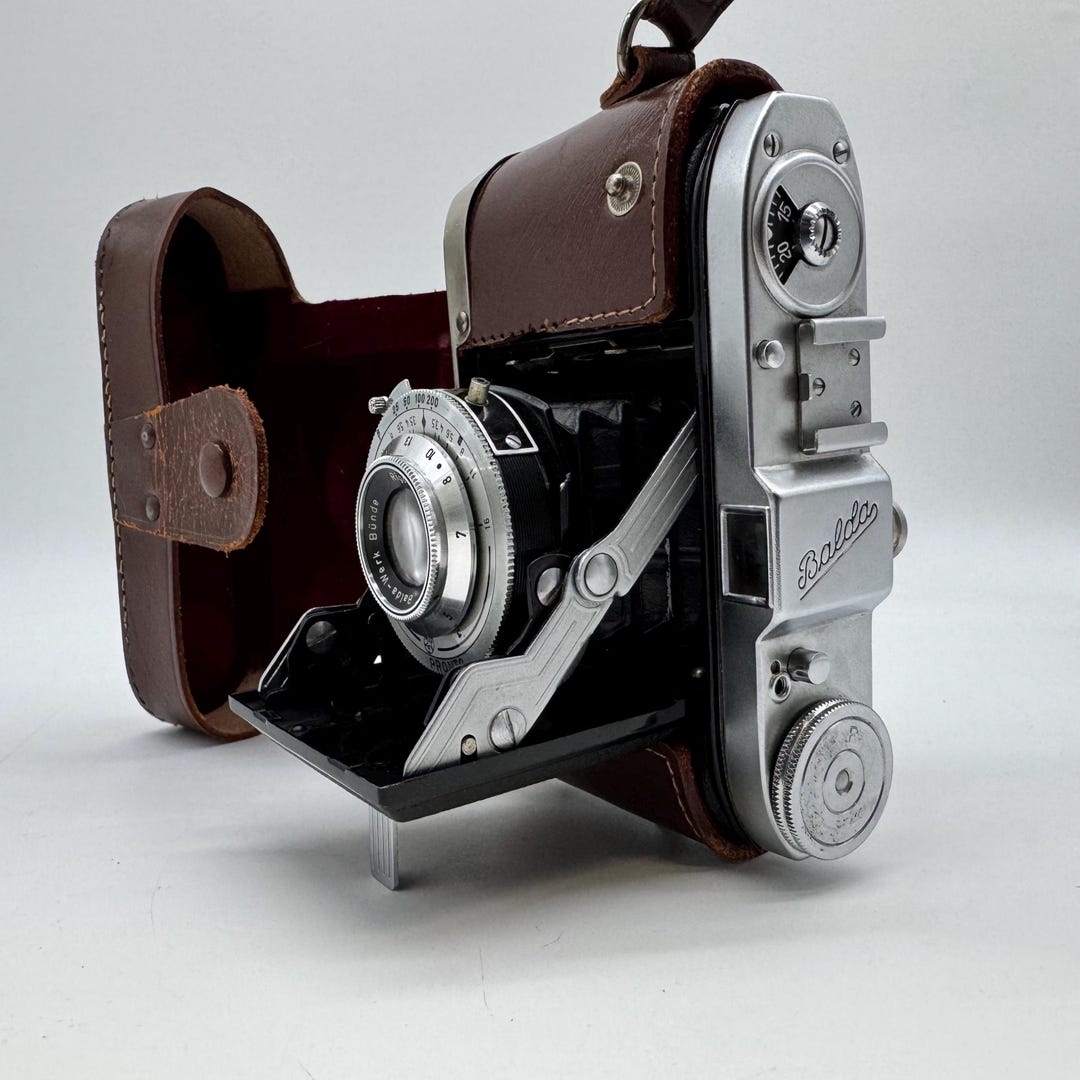 Vintage 1950s Balda 35mm Film Camera With Leather Case - Rigonar Lens ...
