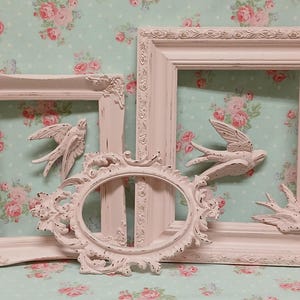 Shabby Chic PINK Open Framescottage Chic Ornate Wall Framesnursery ...