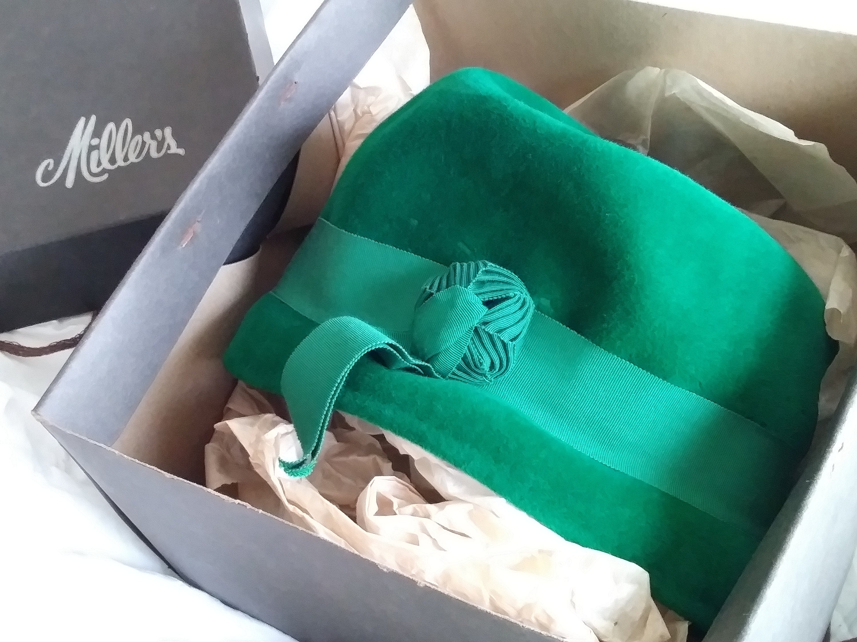 Vintage LADIES Hat~amy New York Ladies Hat~green Velvet~original Hat ...
