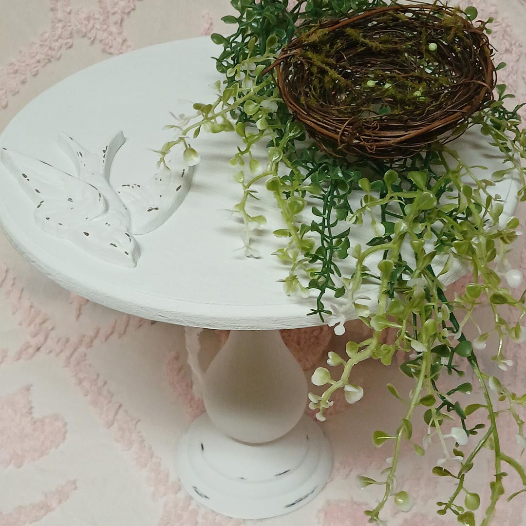 Shabby Chic Riser*pedestal Riser*distressed*cottage White Riser ...