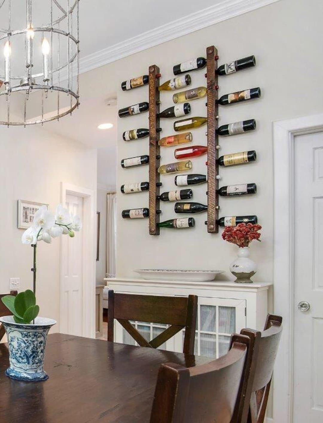 Vertical Wine Rack 12 Bottle Ladders - Set of 2 - Etsy