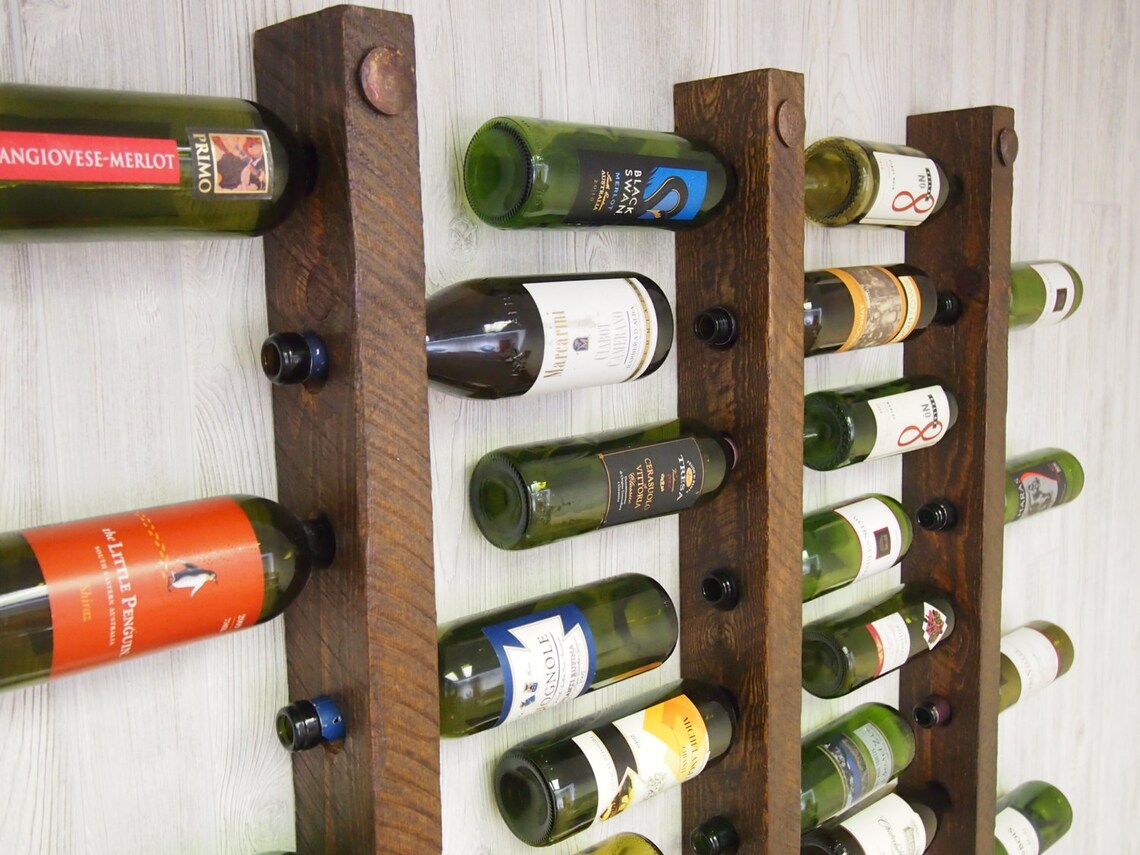 Wine Rack 16 Bottle Ladders Set of 3 - Etsy