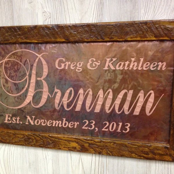 Est Wedding Anniversary Sign - Etsy