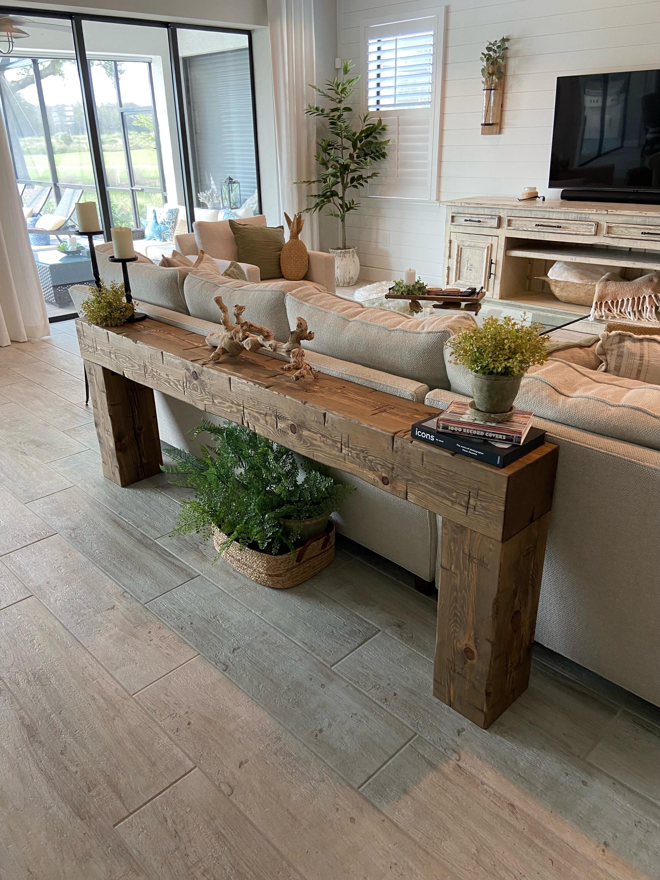 Rustic couch table store