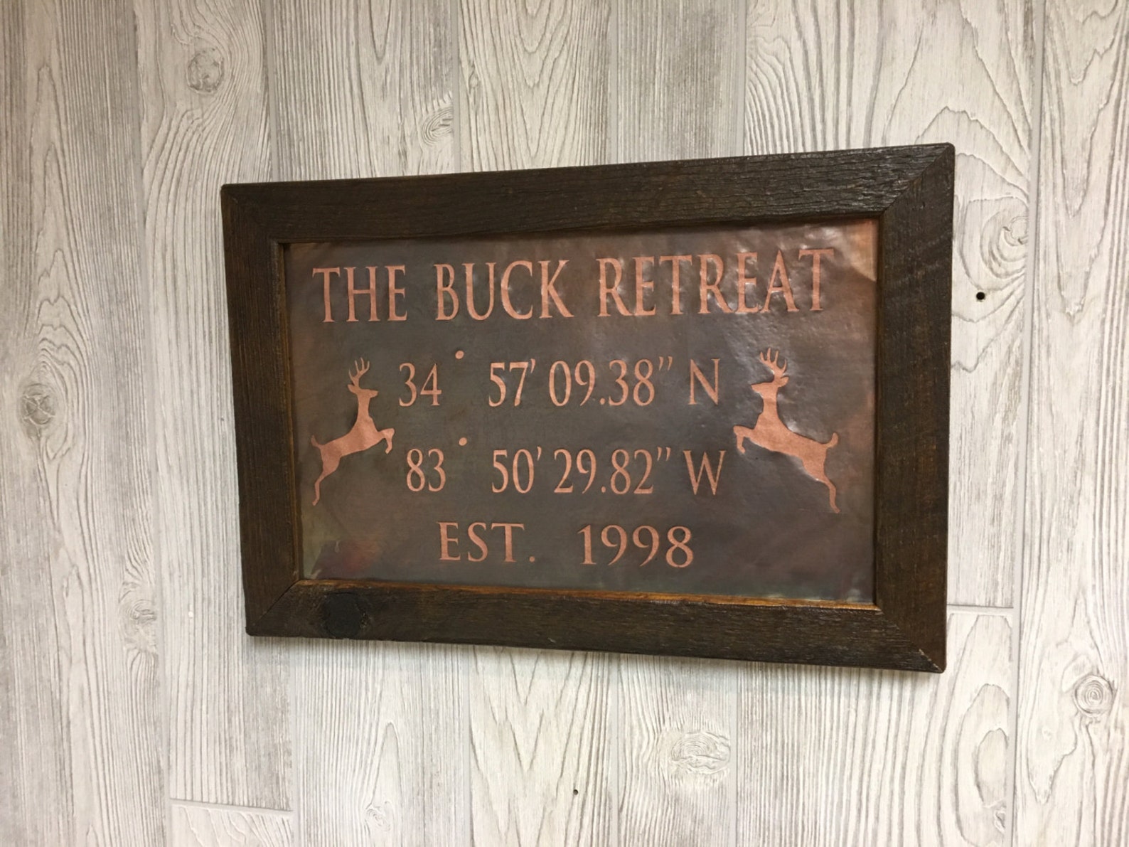 Deer Hunter Gift Deer Hunting Hunting Shack Sign Hunting | Etsy