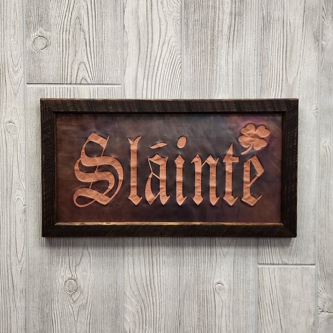 Slainte Copper Sign - Etsy