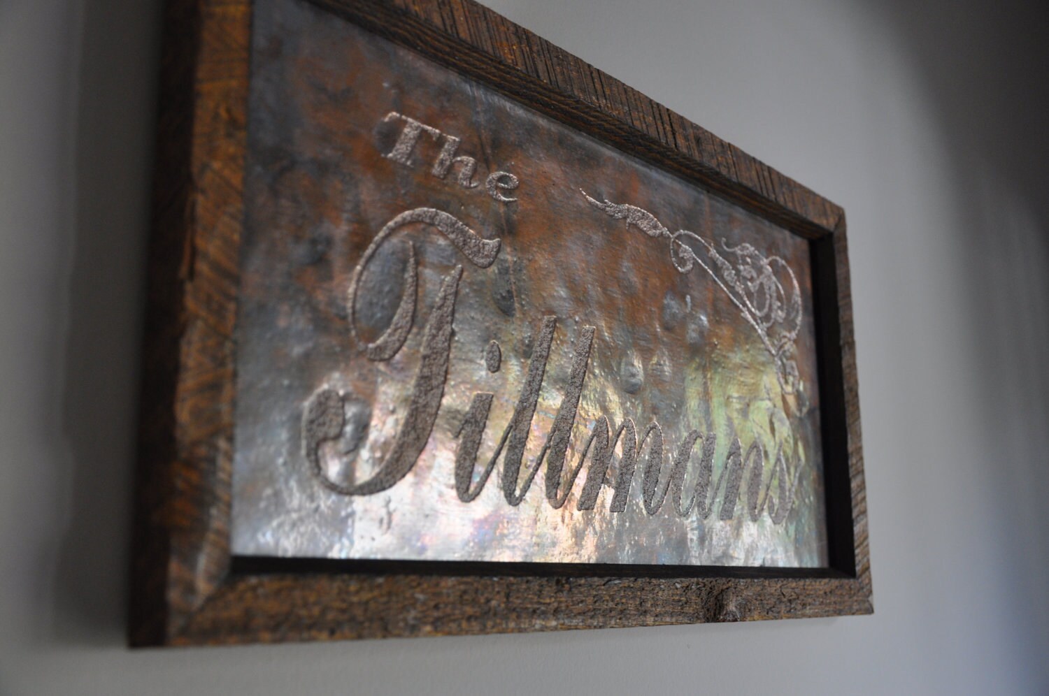 Personalized Name Sign Copper Engraving Cool Gift for - Etsy